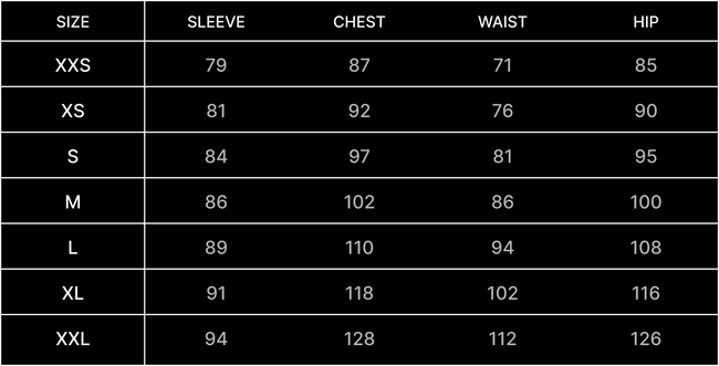 Size Guide – SKINNER